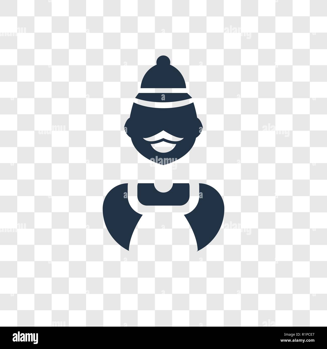 Clerk vector icon isolated on transparent background, Clerk ...