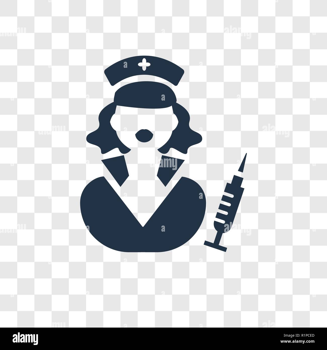 Doctor vector icon isolated on transparent background, Doctor ...