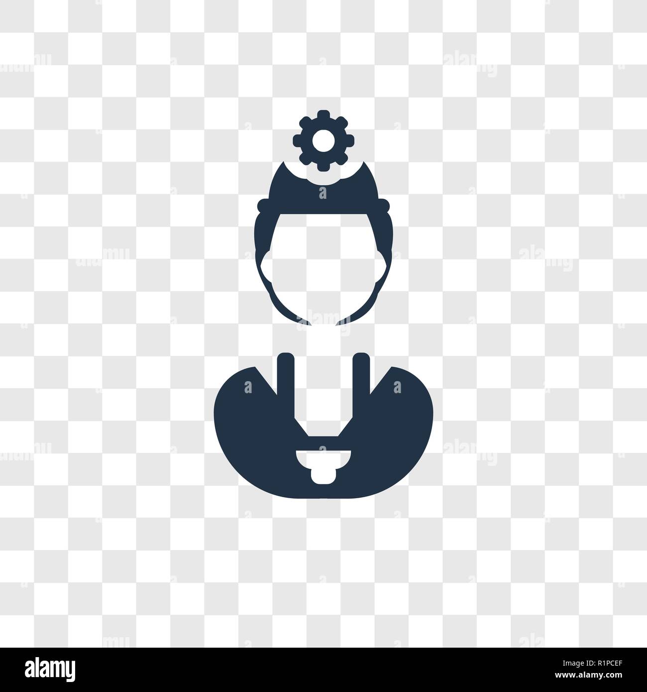 Engineer vector icon isolated on transparent background, Engineer ...