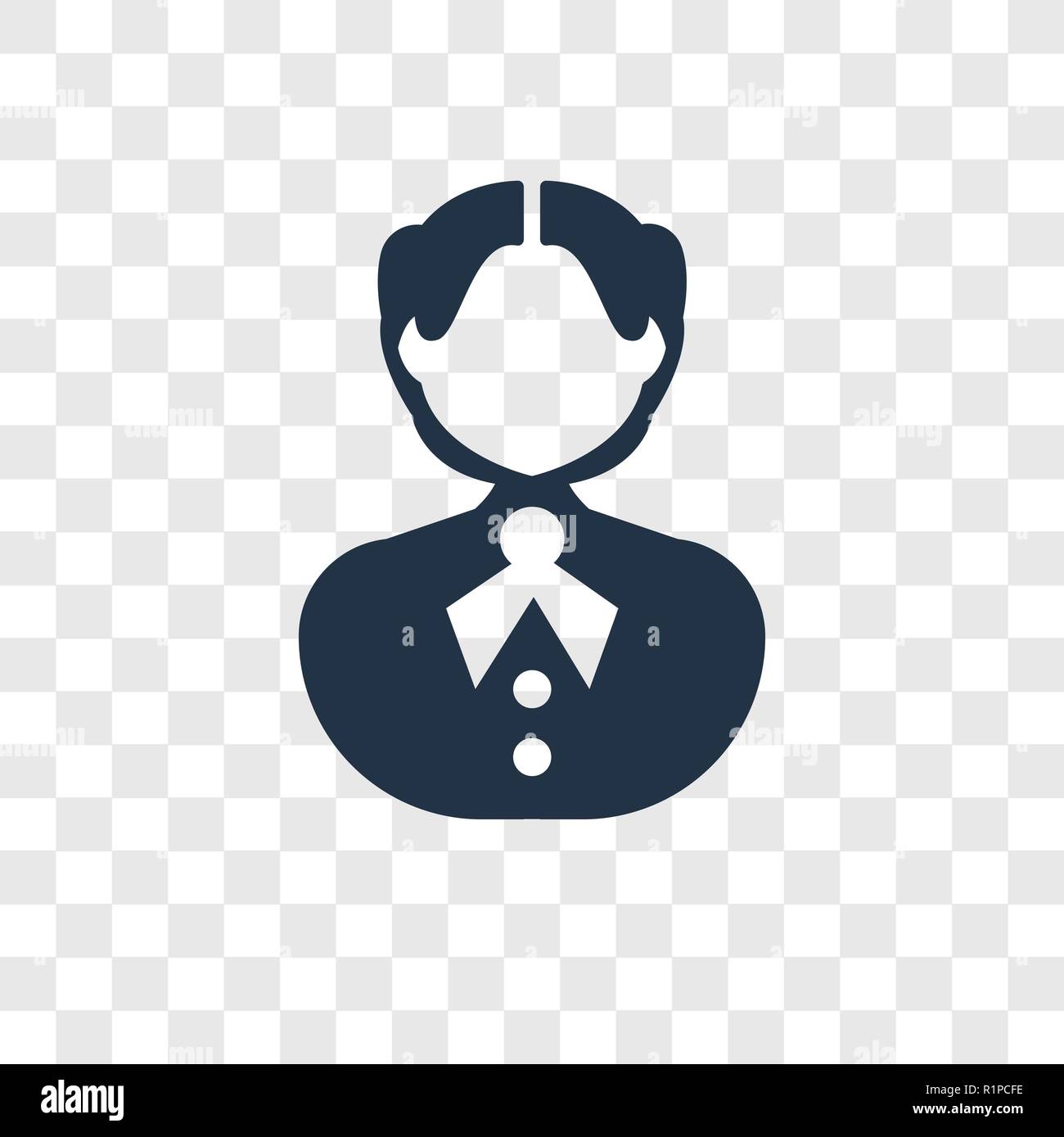 Man vector icon isolated on transparent background, Man transparency ...