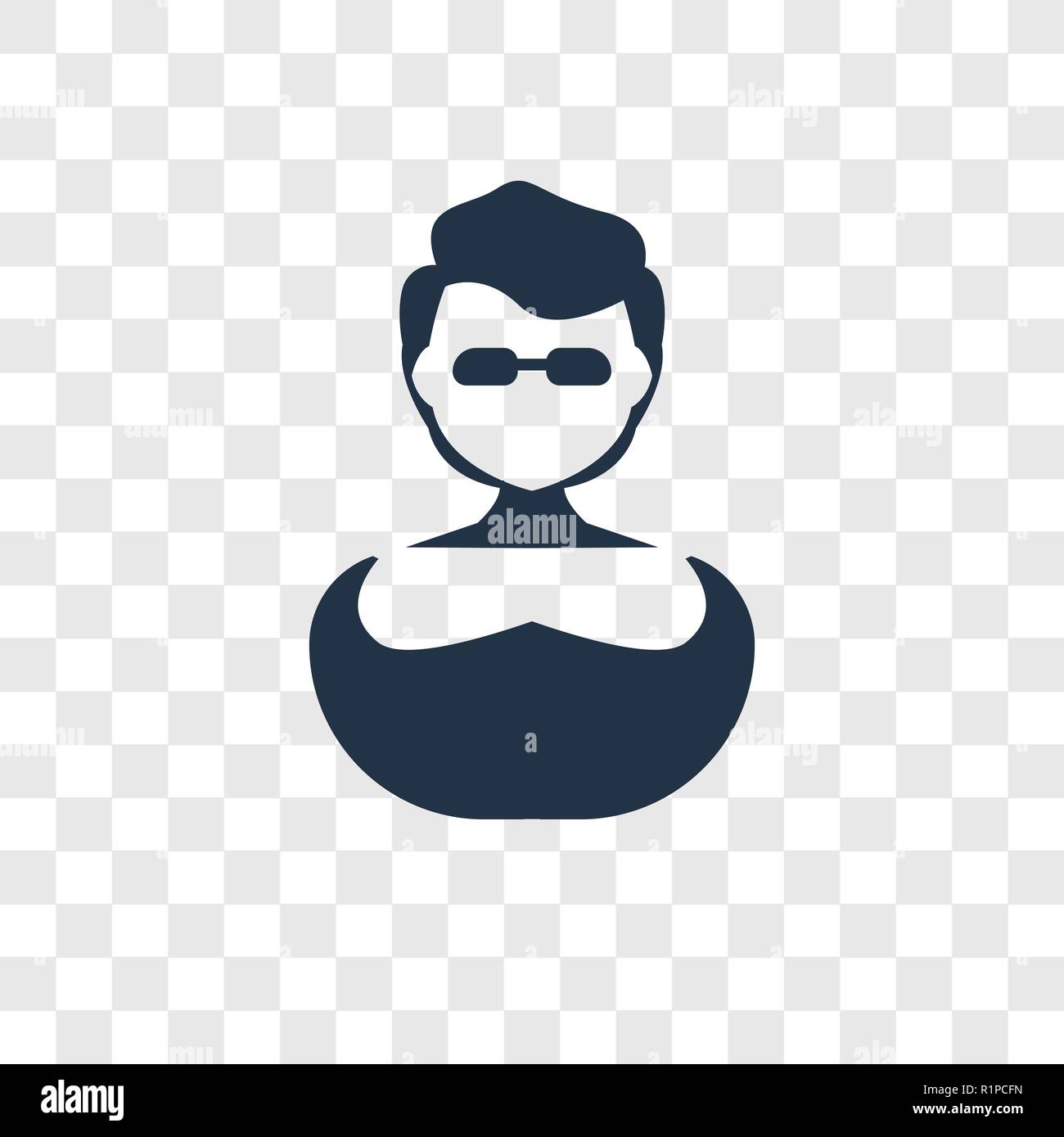 Man vector icon isolated on transparent background, Man transparency ...