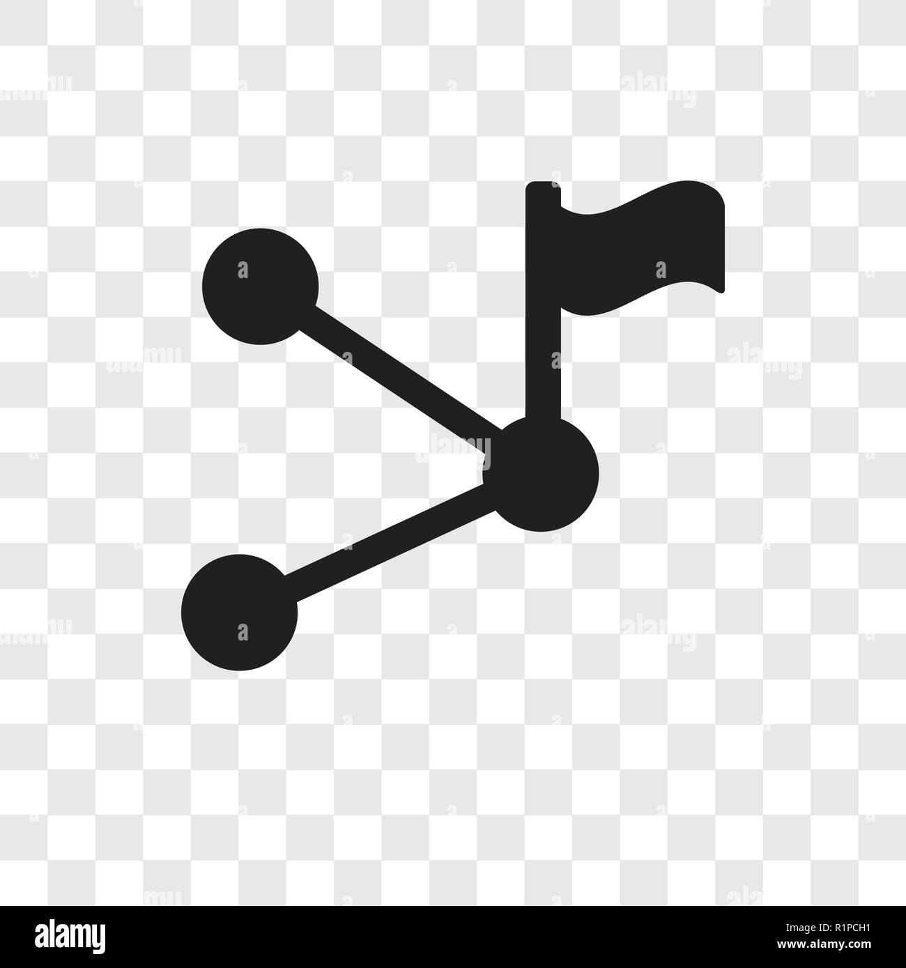 Halfway vector icon isolated on transparent background, Halfway transparency logo concept Stock ...