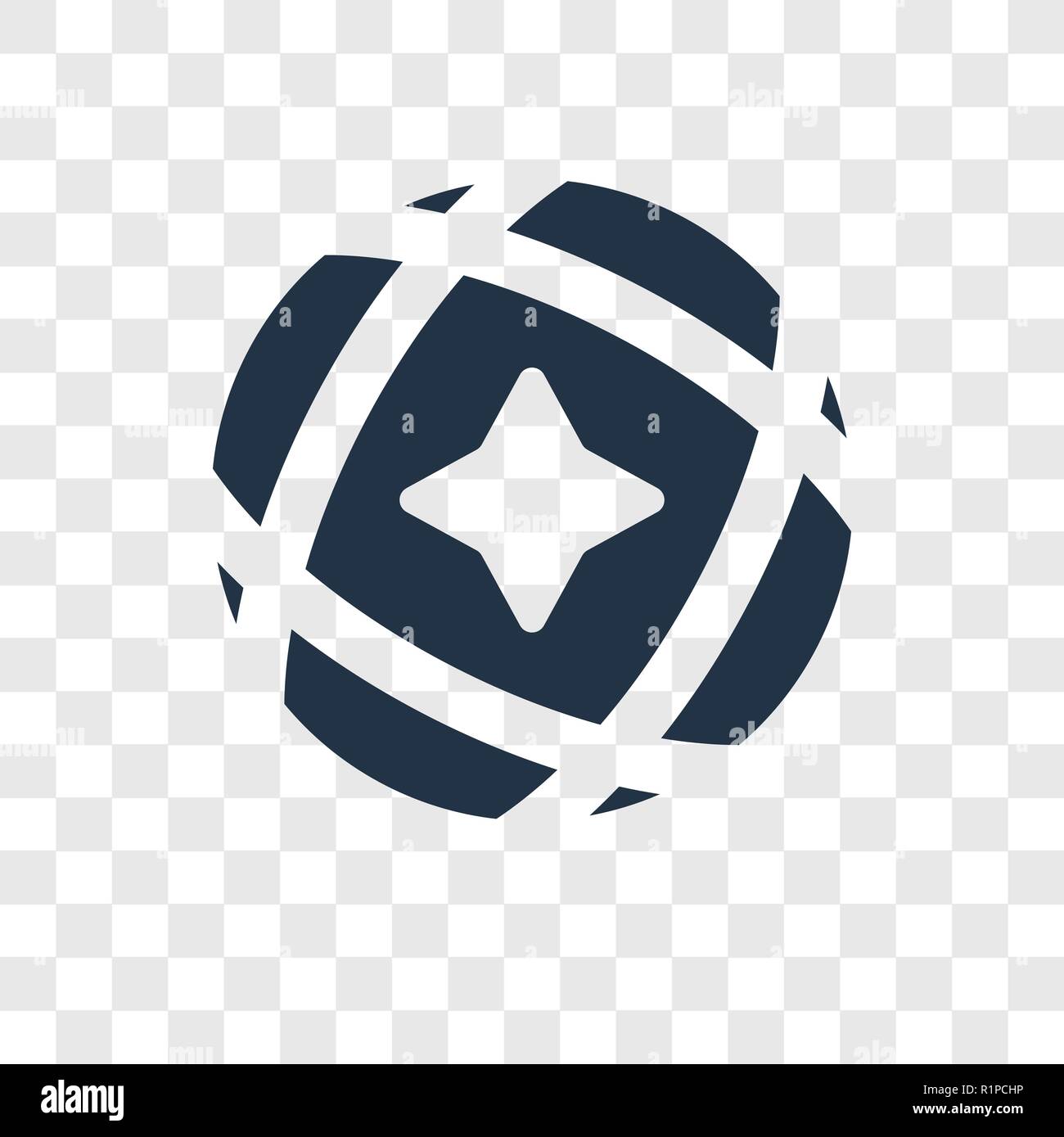 Ball vector icon isolated on transparent background, Ball transparency ...