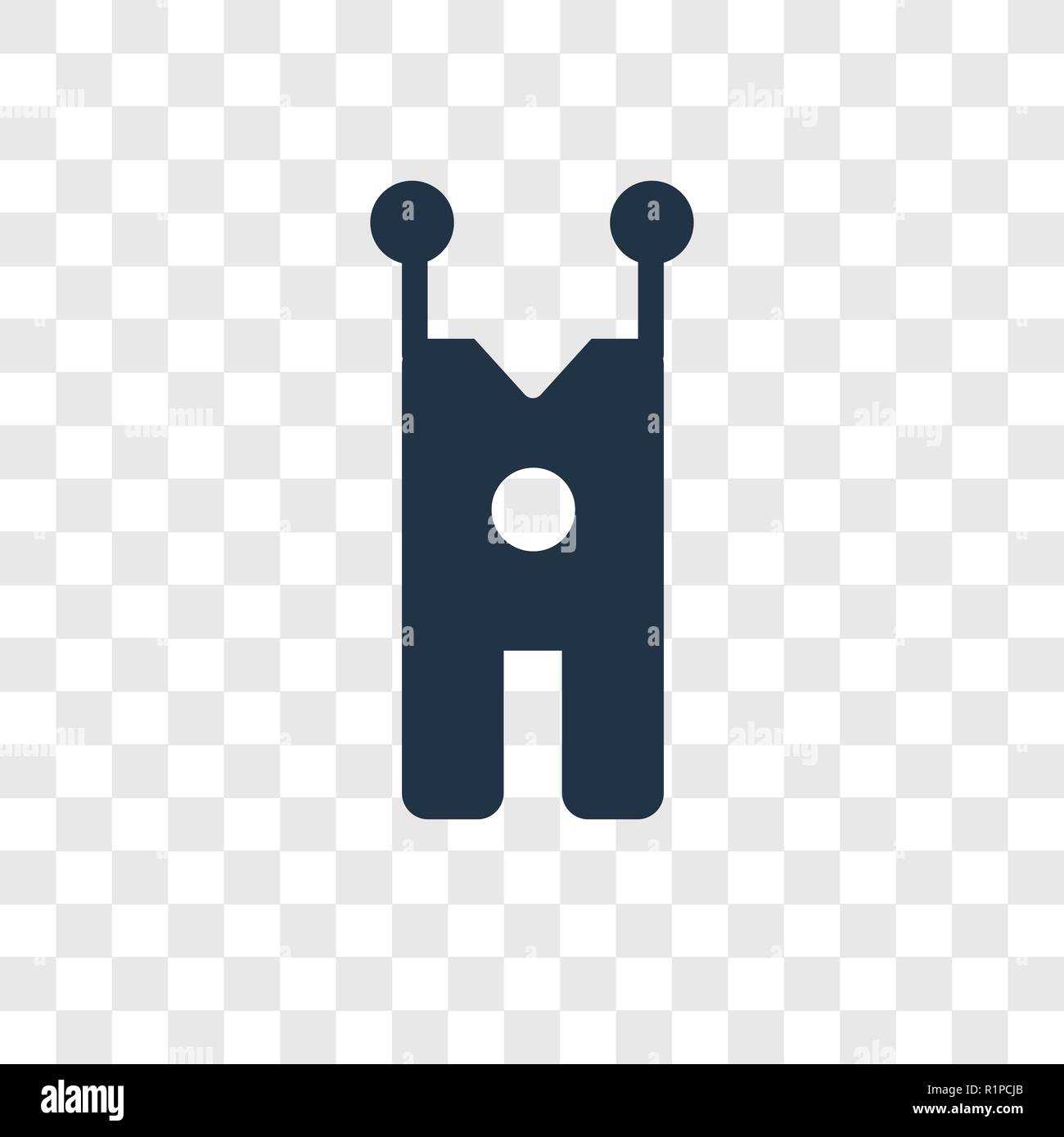 Overall vector icon isolated on transparent background, Overall ...