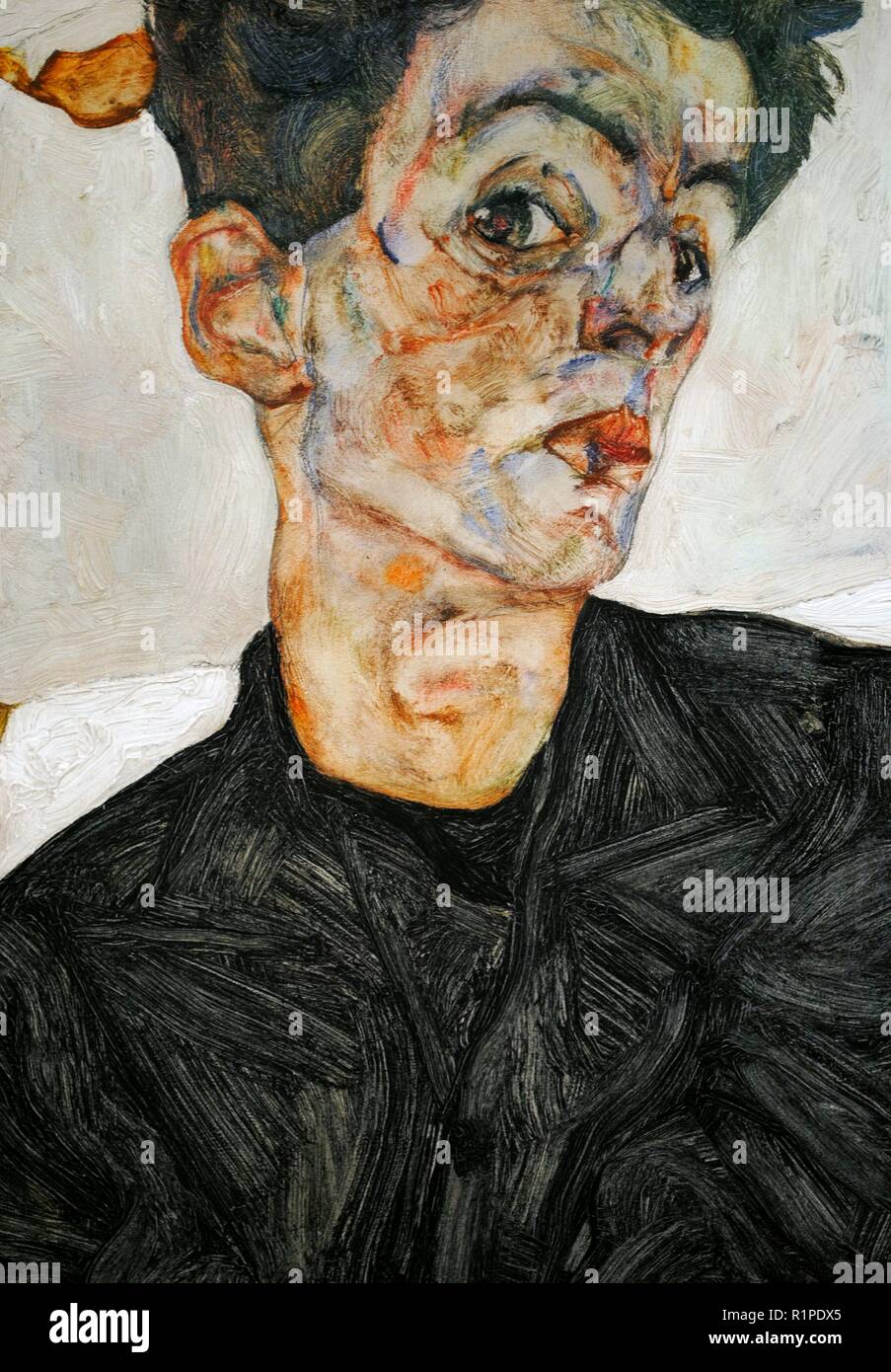 Egon Schiele (Tulln, 1890-Vienna, 1918). Austrian Expressionist painter ...