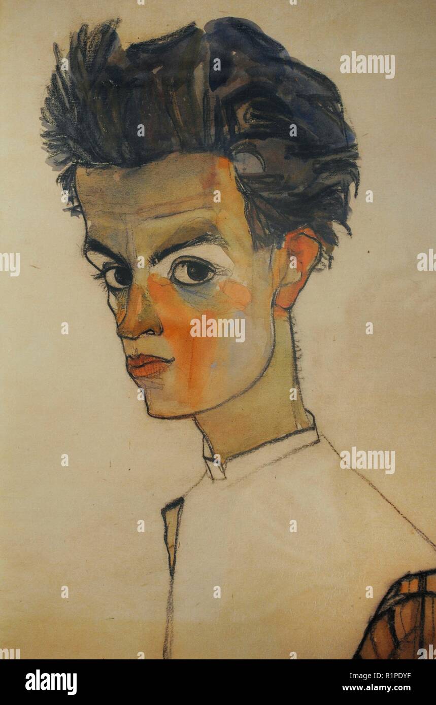 Egon Schiele Self Portrait 1910