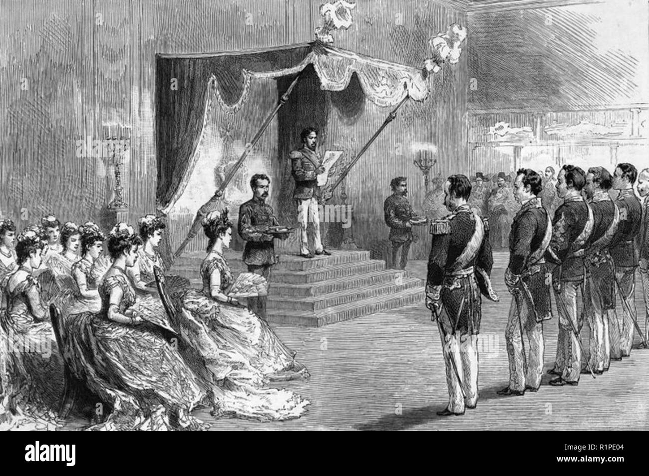 Promulgation of the new Japanese constitution by the Emperor of Japan ...