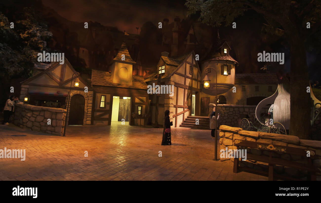 Territory of the amusement Shrek in DreamWorks in Motiongate at Dubai ...