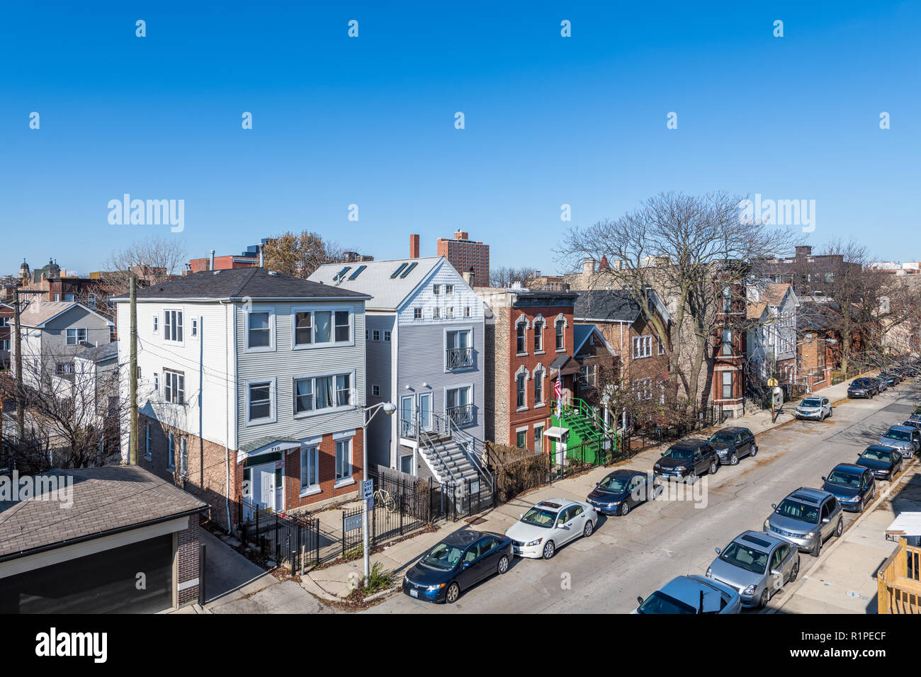 Residential building in the neighborhood Stock Photo - Alamy