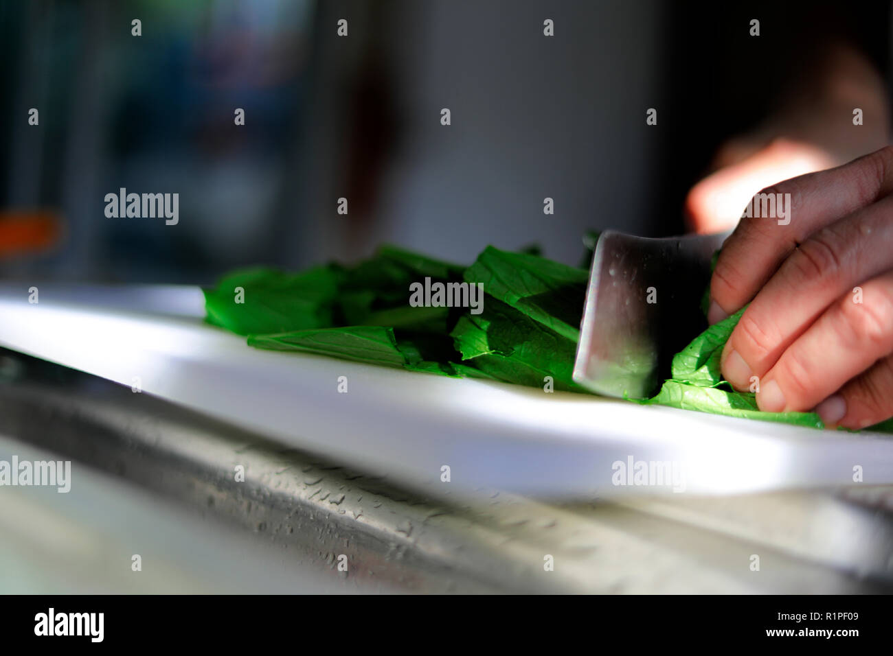 Female hands cutting fresh fruits hi-res stock photography and images ...