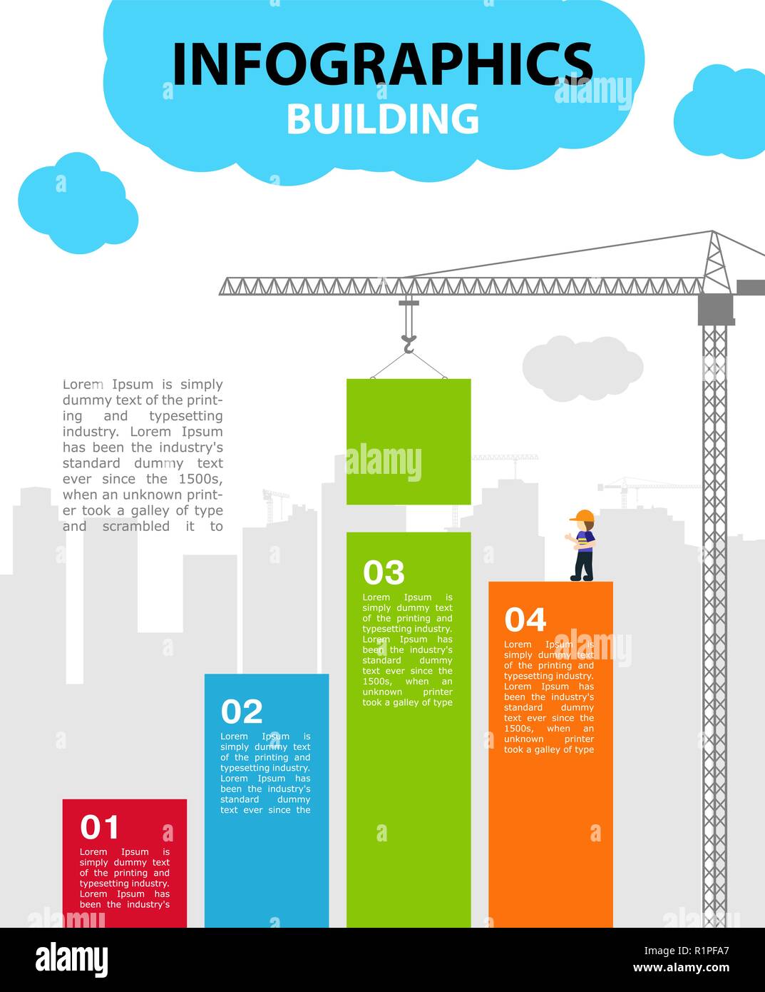 Building block chart Stock Vector Images - Alamy