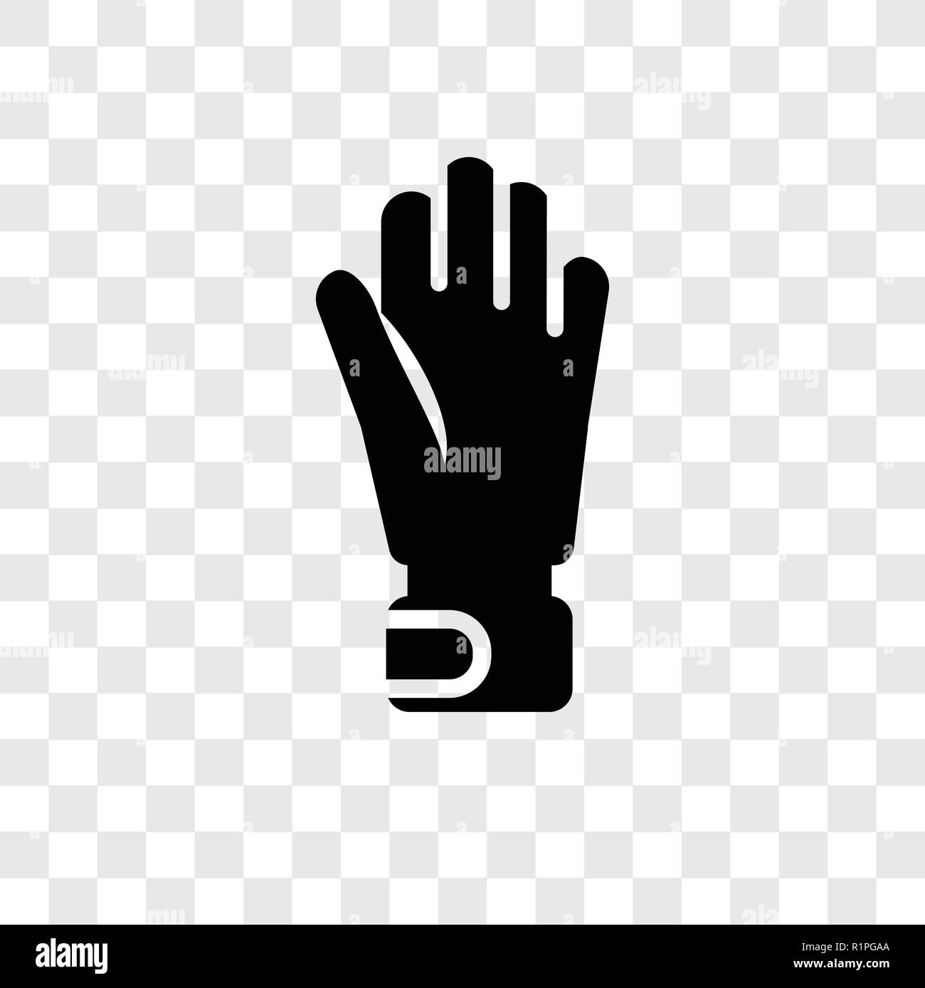 Glove vector icon isolated on transparent background, Glove ...