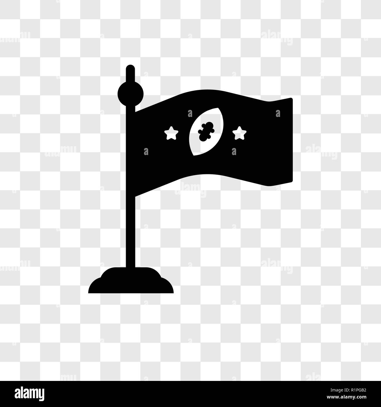 Flag vector icon isolated on transparent background, Flag transparency ...