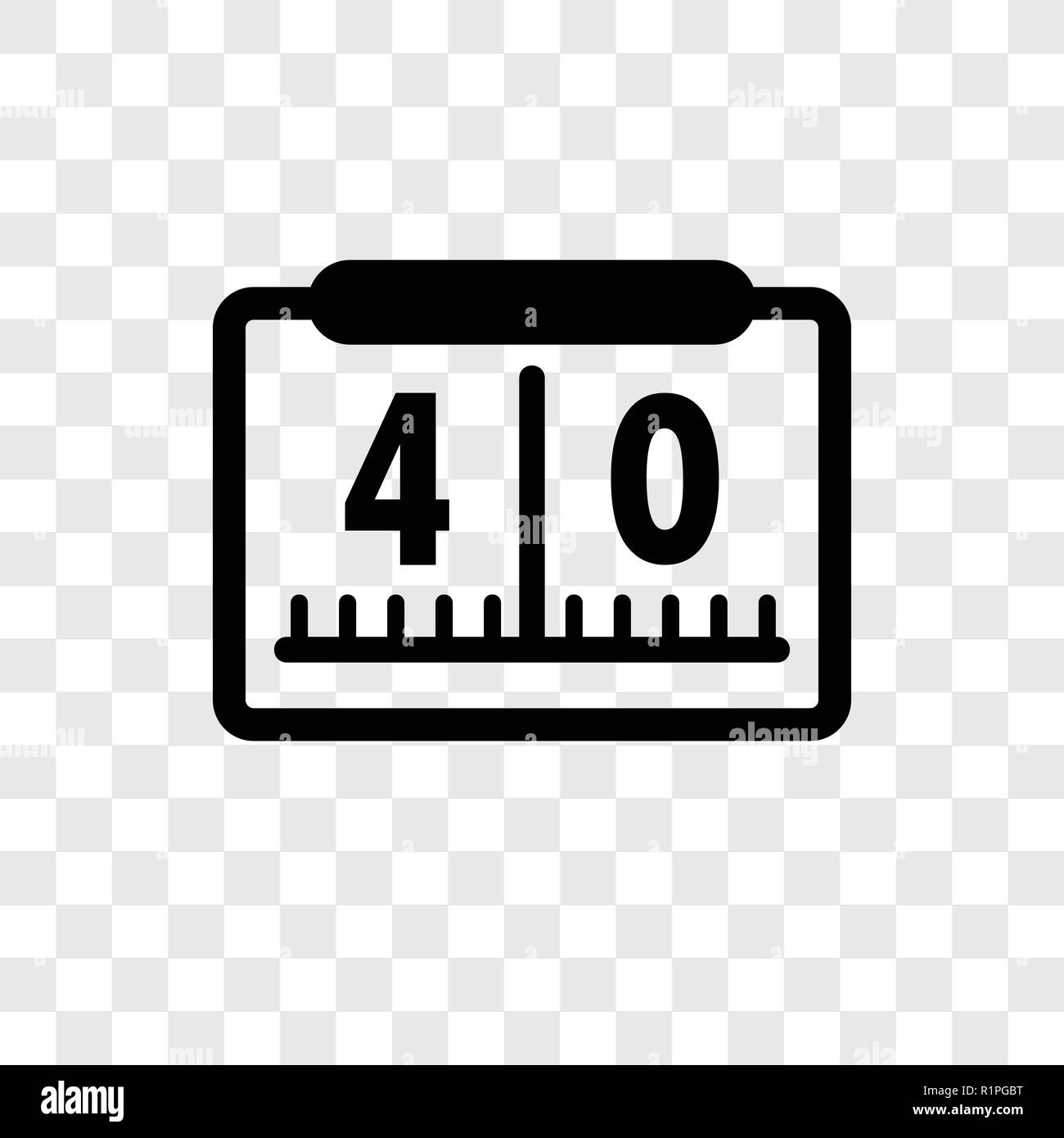 Yard Marking vector icon isolated on transparent background, Yard ...