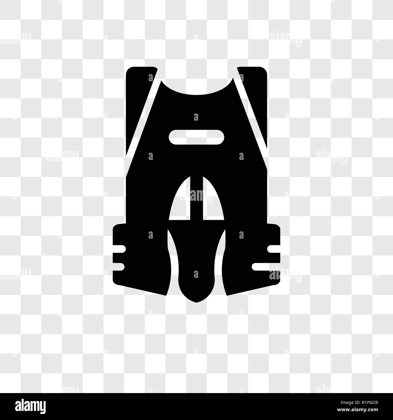 Back Protection vector icon isolated on transparent background, Back ...