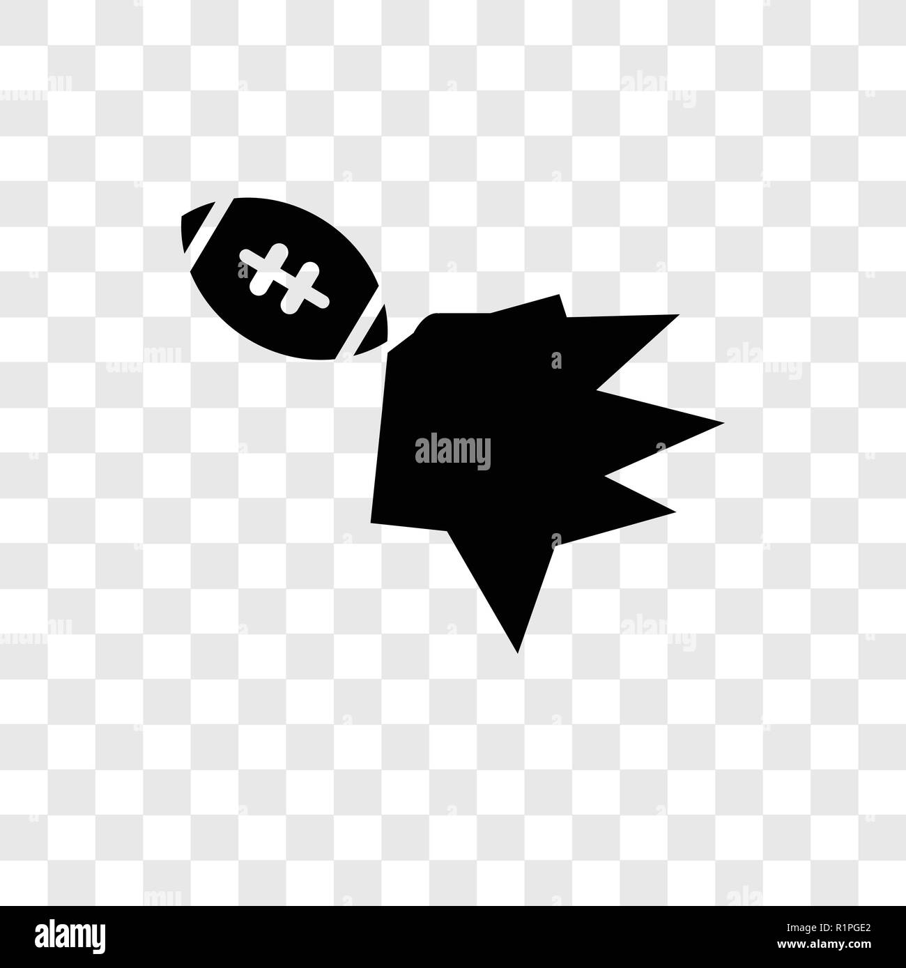 Fast football ball vector icon isolated on transparent background, Fast ...