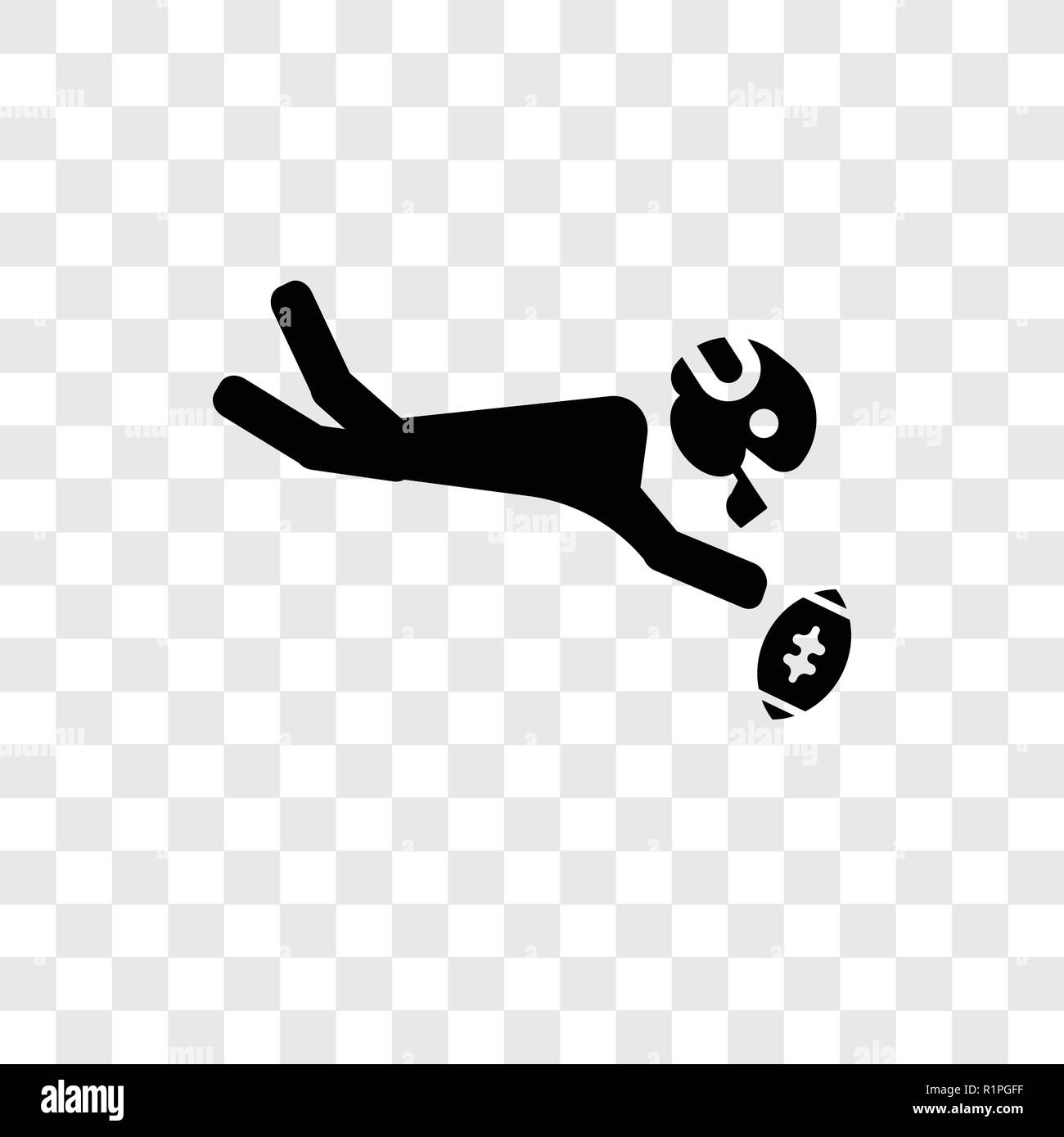 catching the ball vector icon isolated on transparent background ...