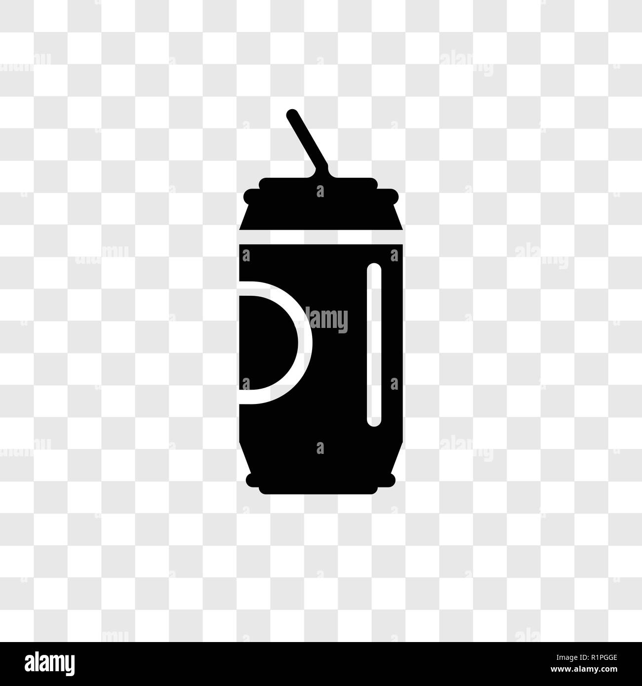 Soda vector icon isolated on transparent background, Soda transparency ...