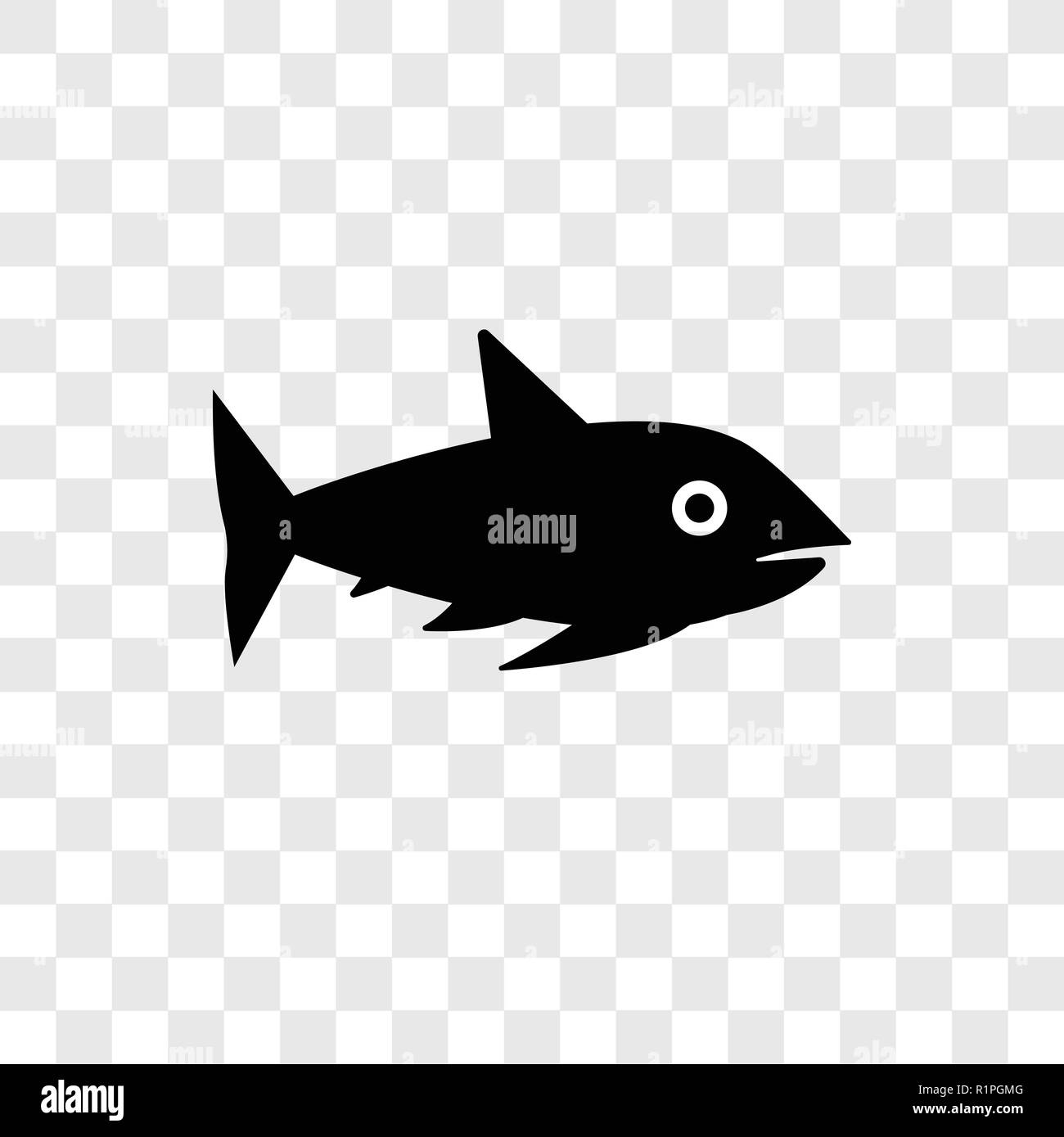 Shark vector icon isolated on transparent background, Shark ...