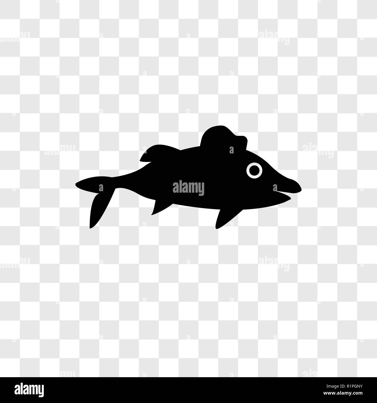 Perch vector icon isolated on transparent background, Perch ...