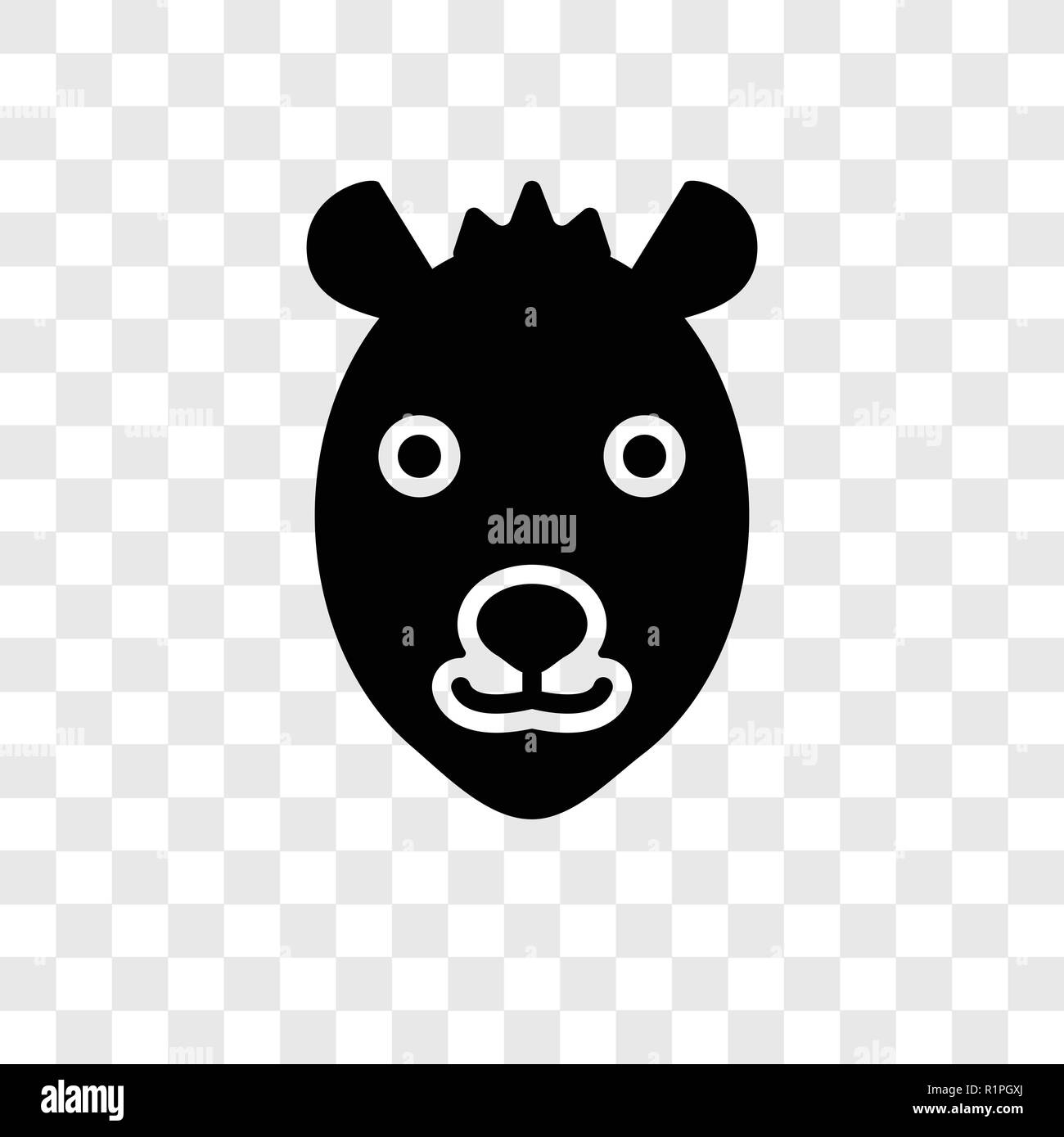 Hyena vector icon isolated on transparent background, Hyena ...
