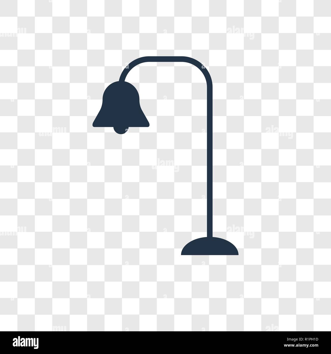 Lamp vector icon isolated on transparent background, Lamp transparency ...