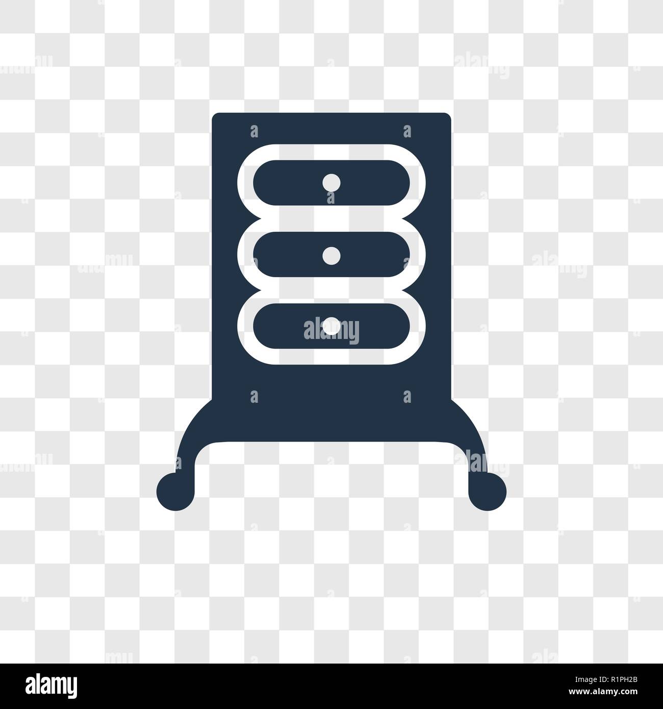 Dresser vector icon isolated on transparent background, Dresser ...