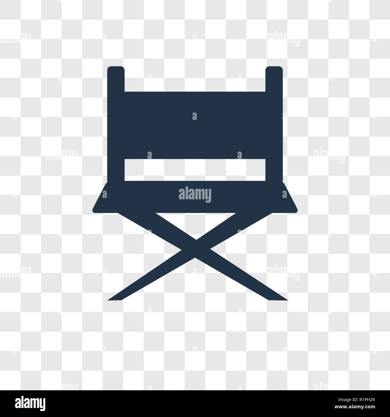 Chair vector icon isolated on transparent background, Chair ...