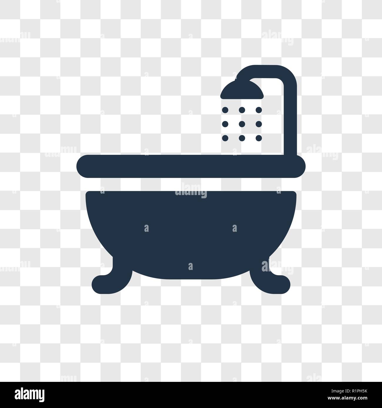 Shower vector icon isolated on transparent background, Shower ...