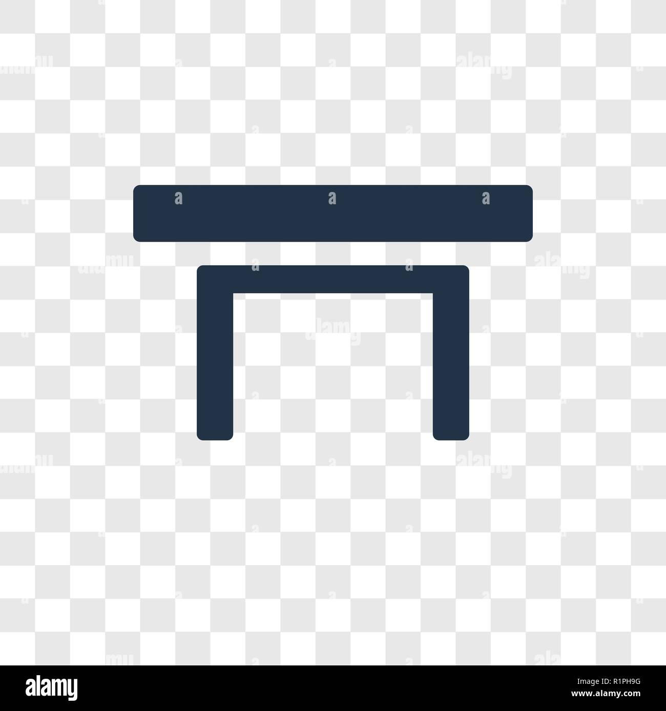 Table vector icon isolated on transparent background, Table ...