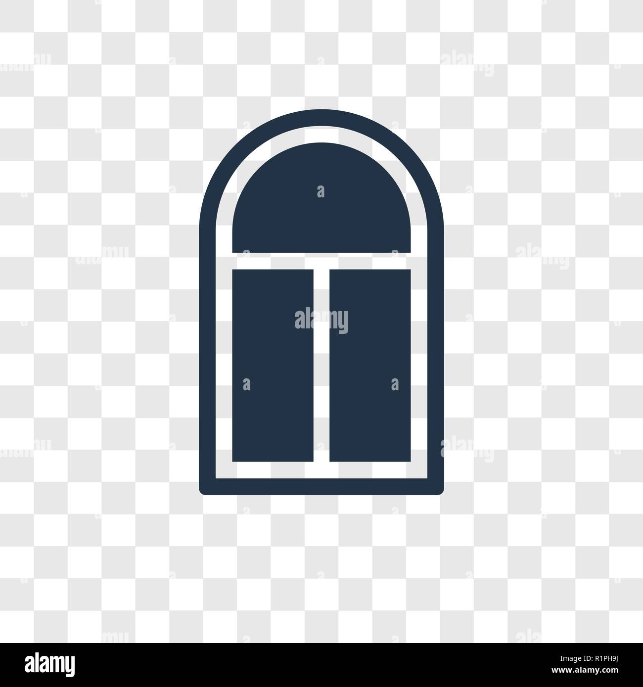 Window vector icon isolated on transparent background, Window ...
