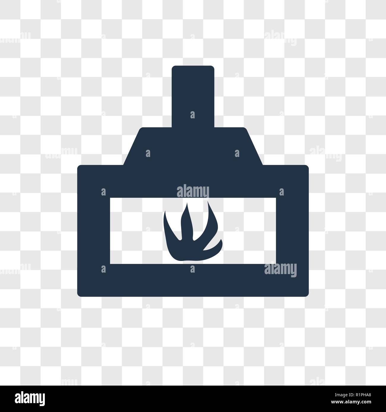 Chimney vector icon isolated on transparent background, Chimney ...