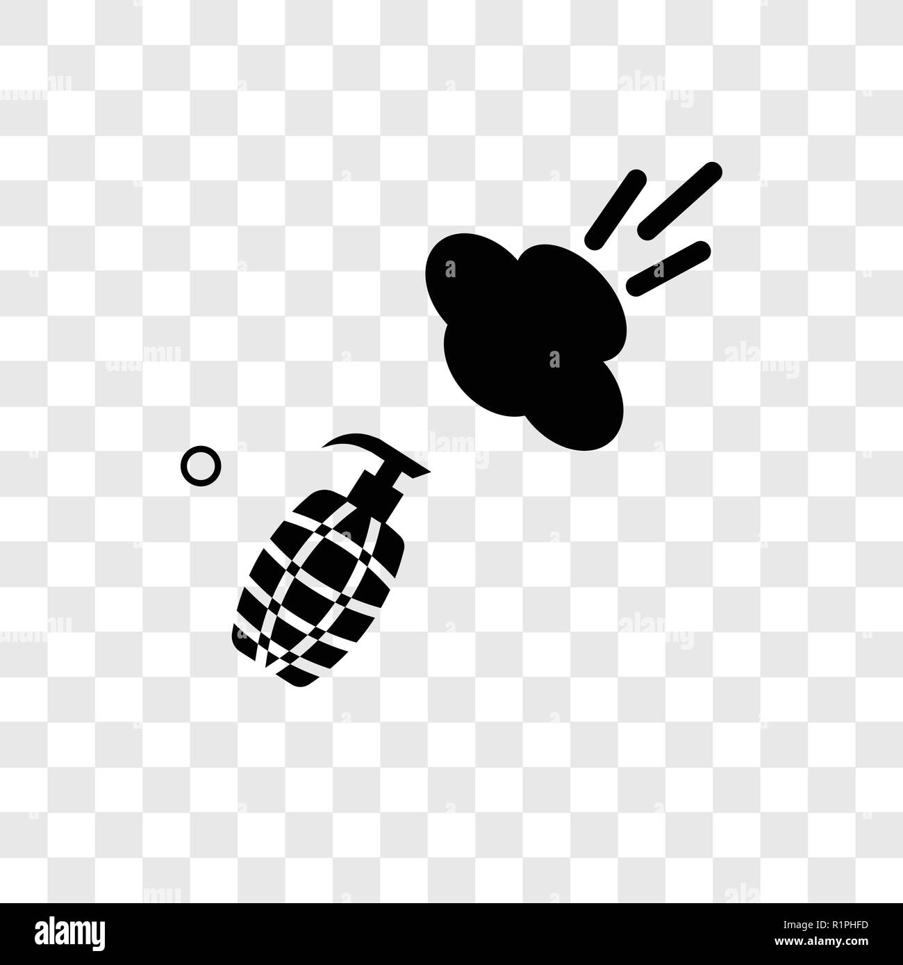 Explosion vector icon isolated on transparent background, Explosion ...