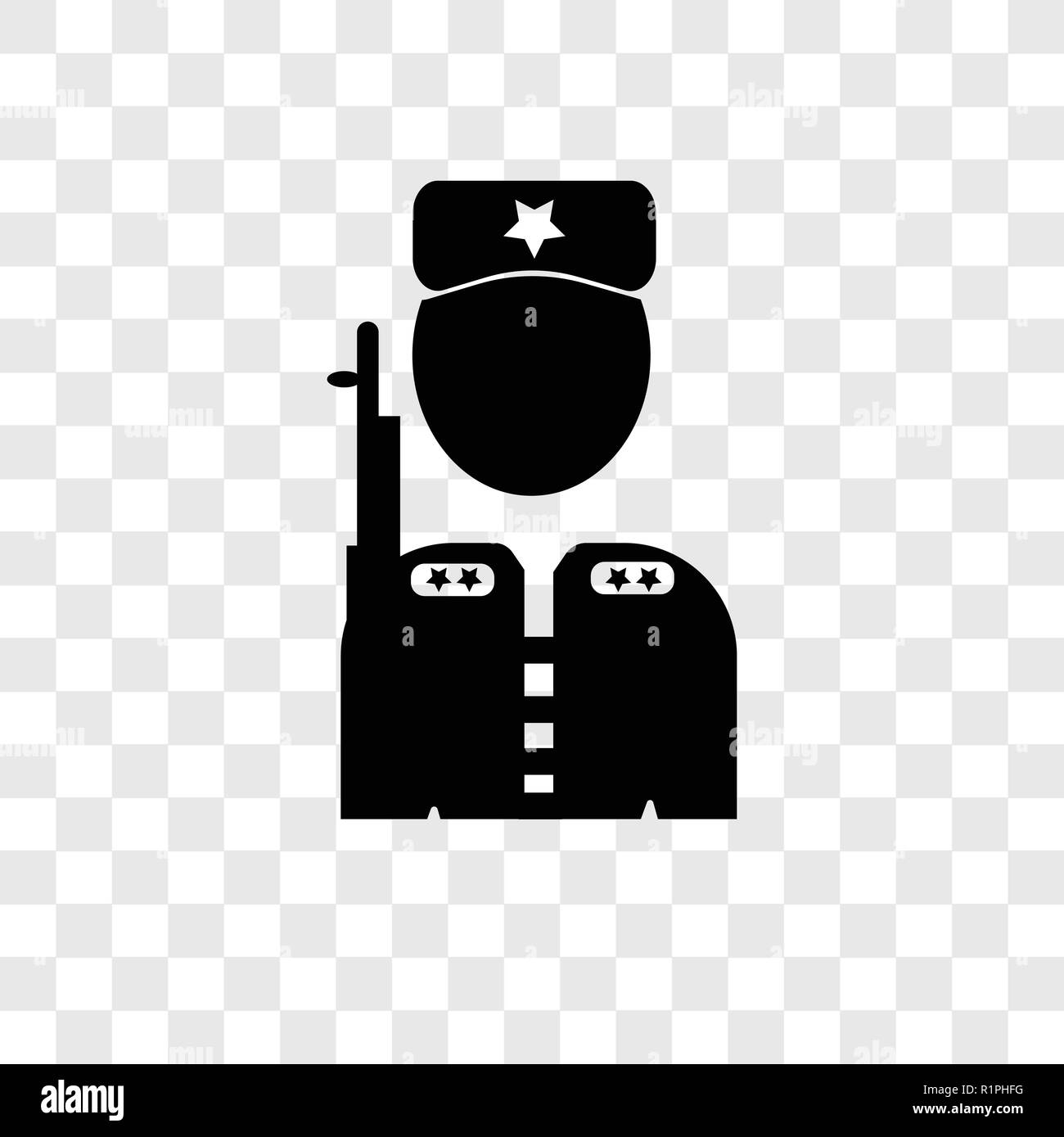 Soldier vector icon isolated on transparent background, Soldier ...