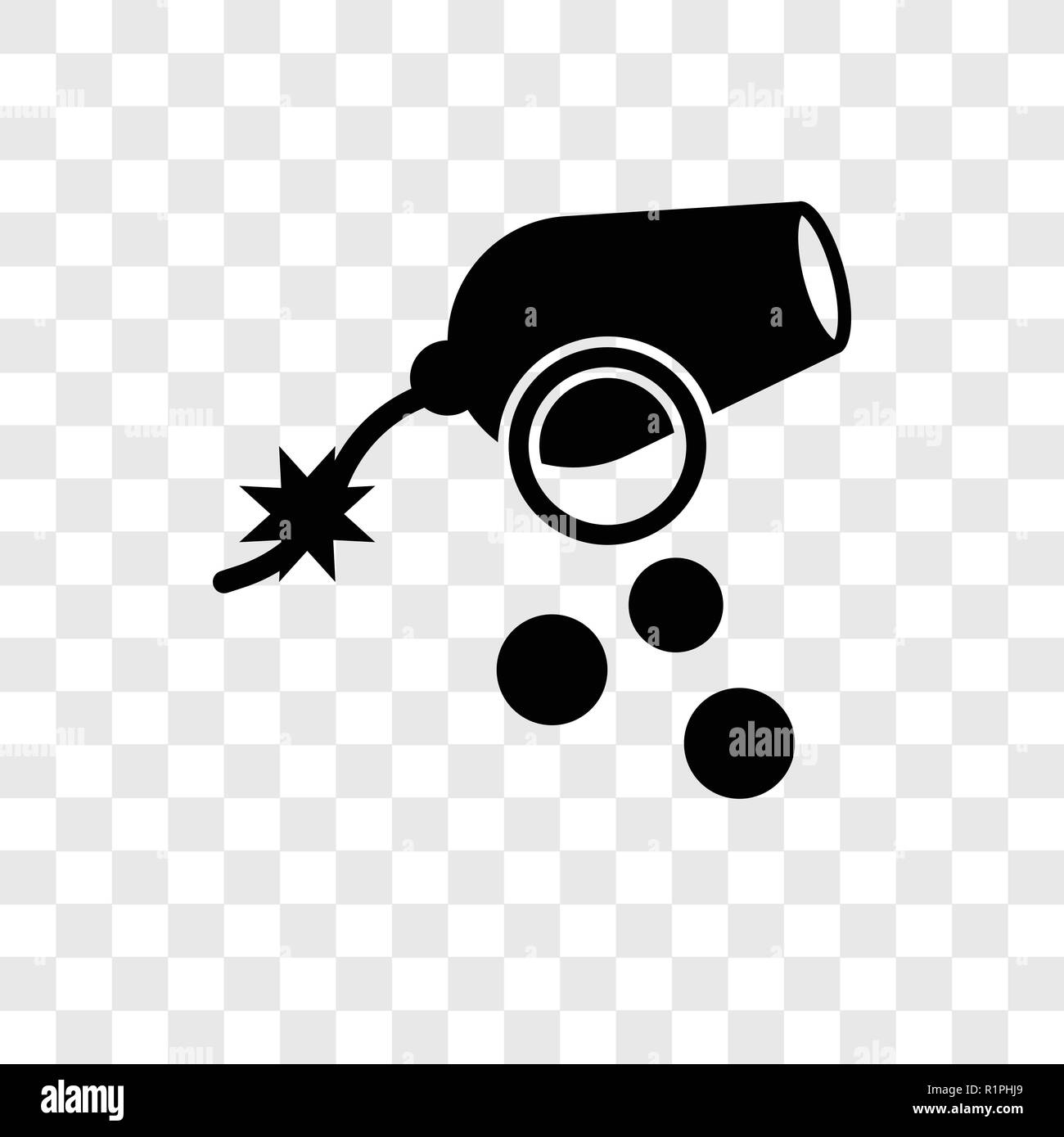 Canon vector icon isolated on transparent background, Canon ...