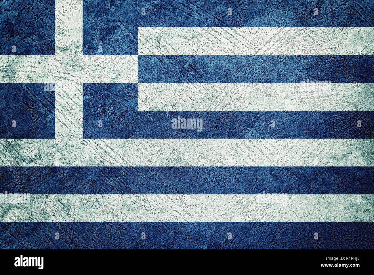 Grunge Greece flag. Greece flag with grunge texture Stock Photo - Alamy
