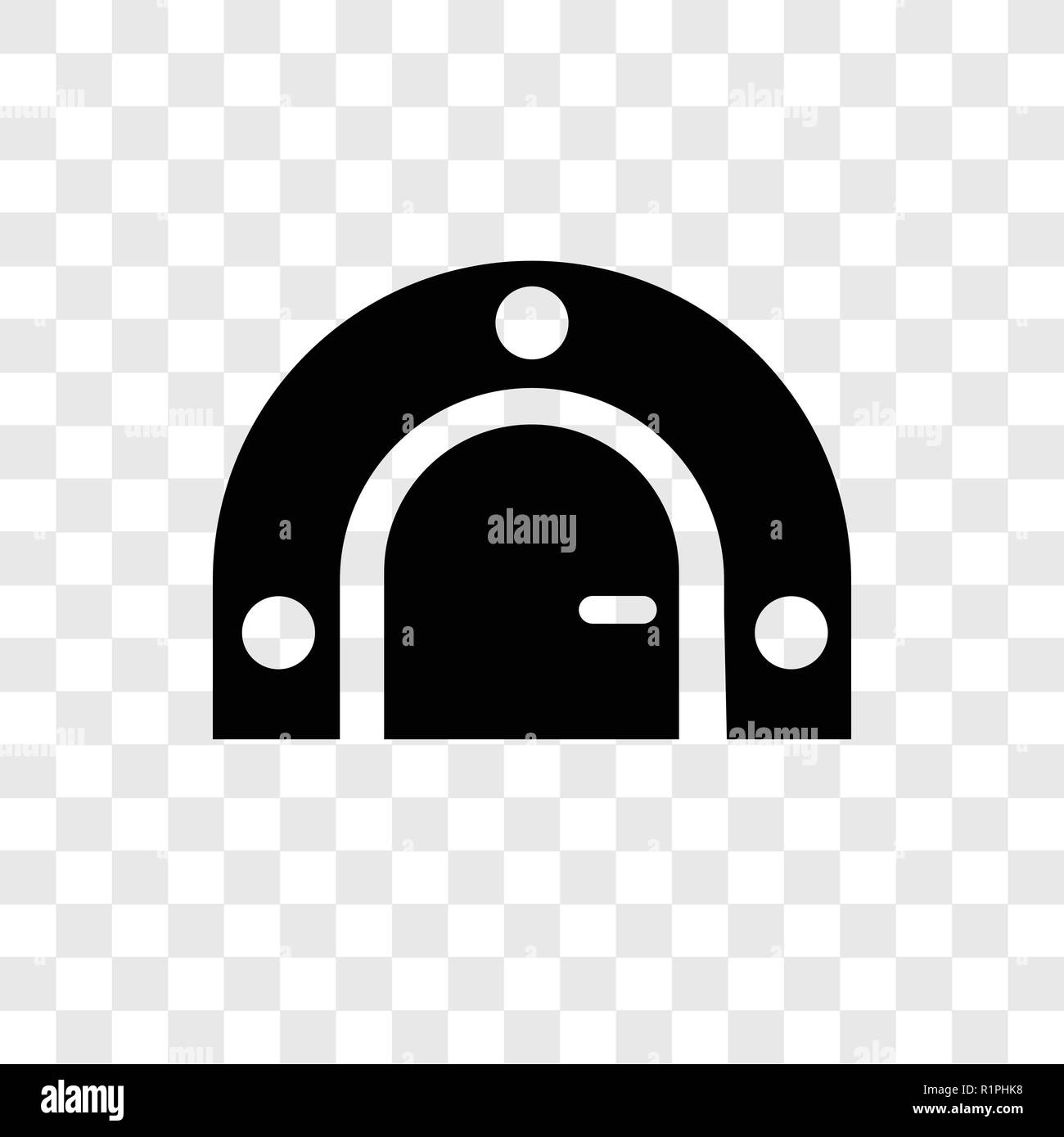 Bunker vector icon isolated on transparent background, Bunker ...