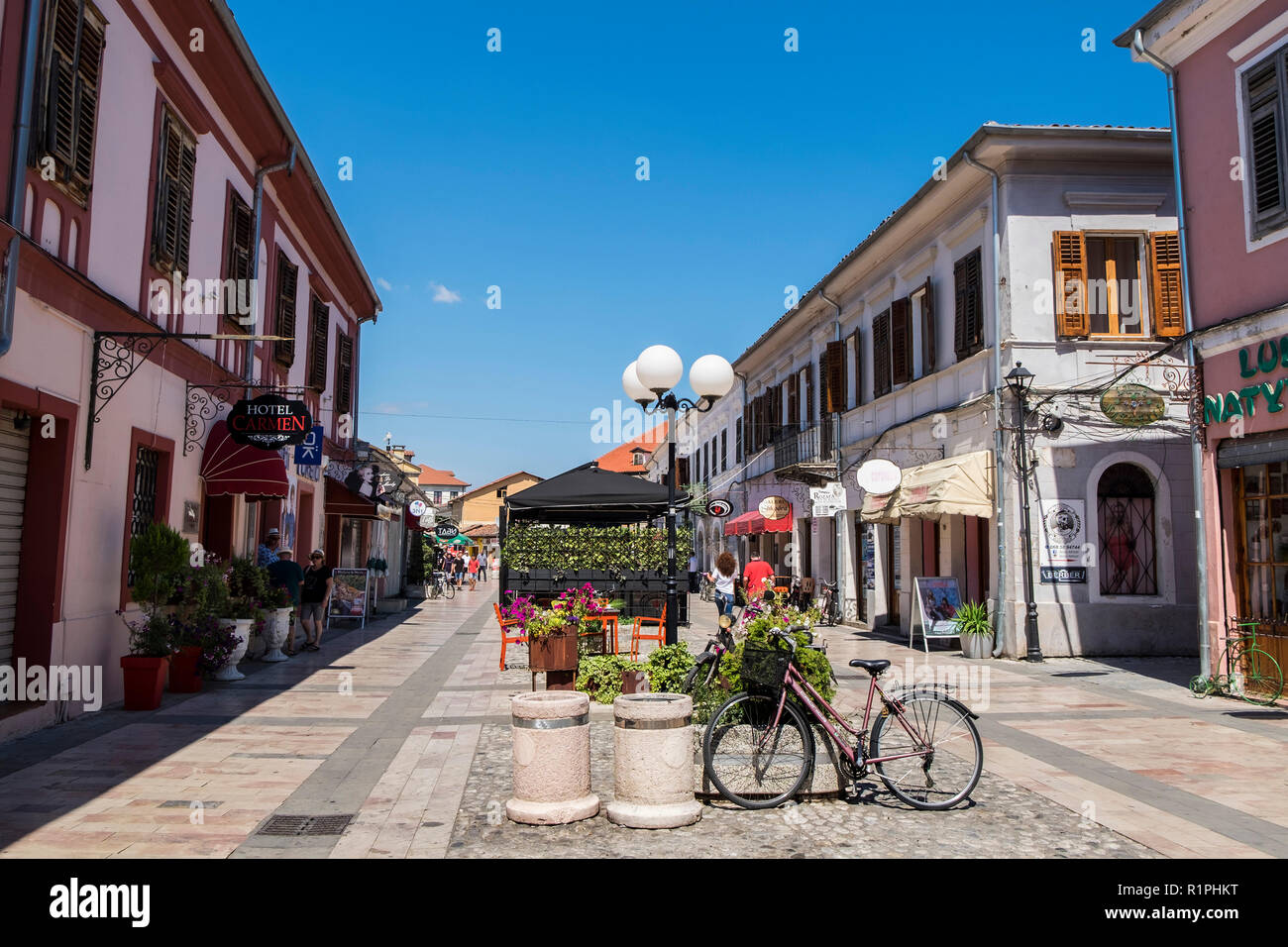 Albania, Shkoder, old town, daily life Stock Photo - Alamy