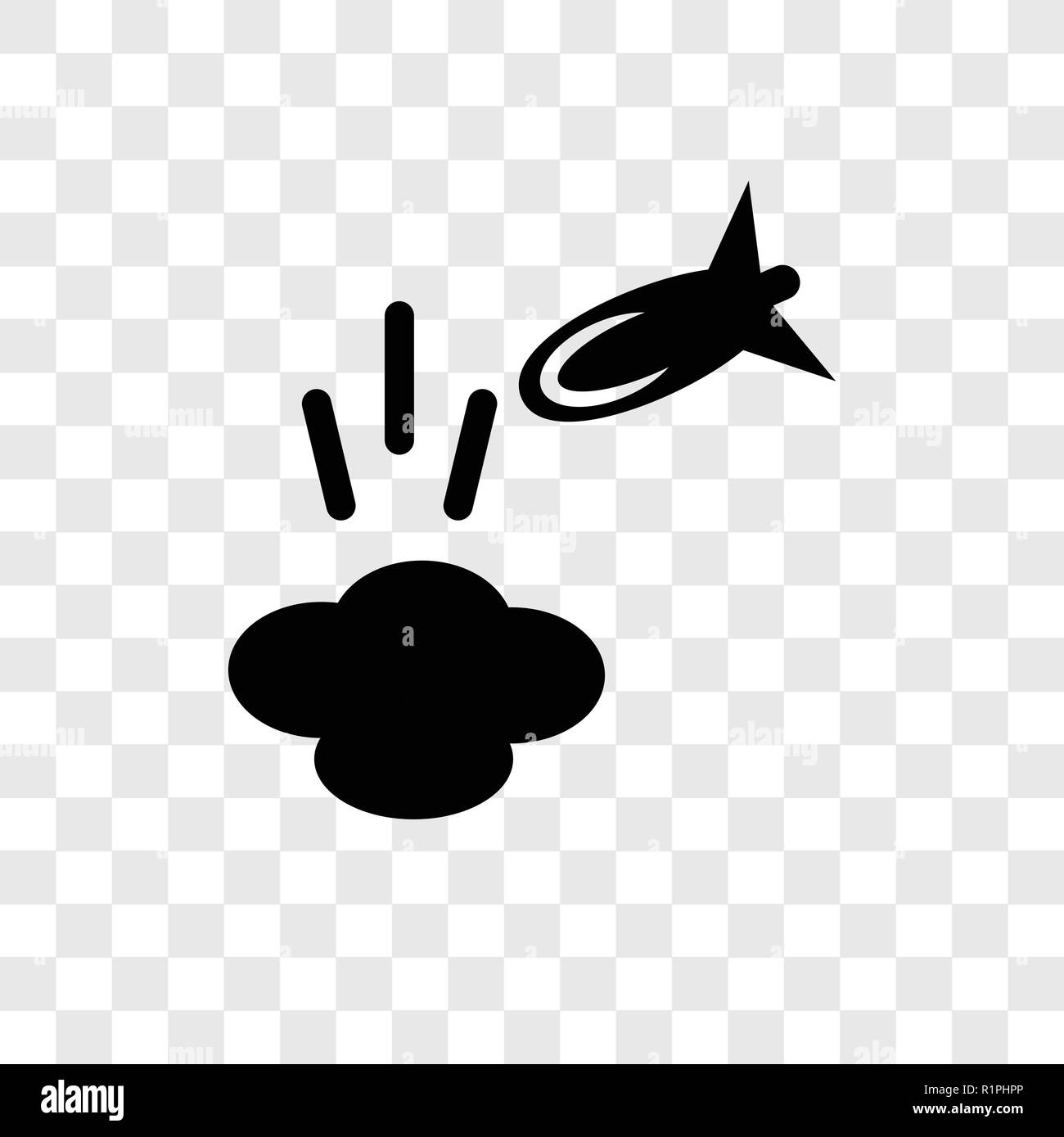 Bomb vector icon isolated on transparent background, Bomb transparency ...