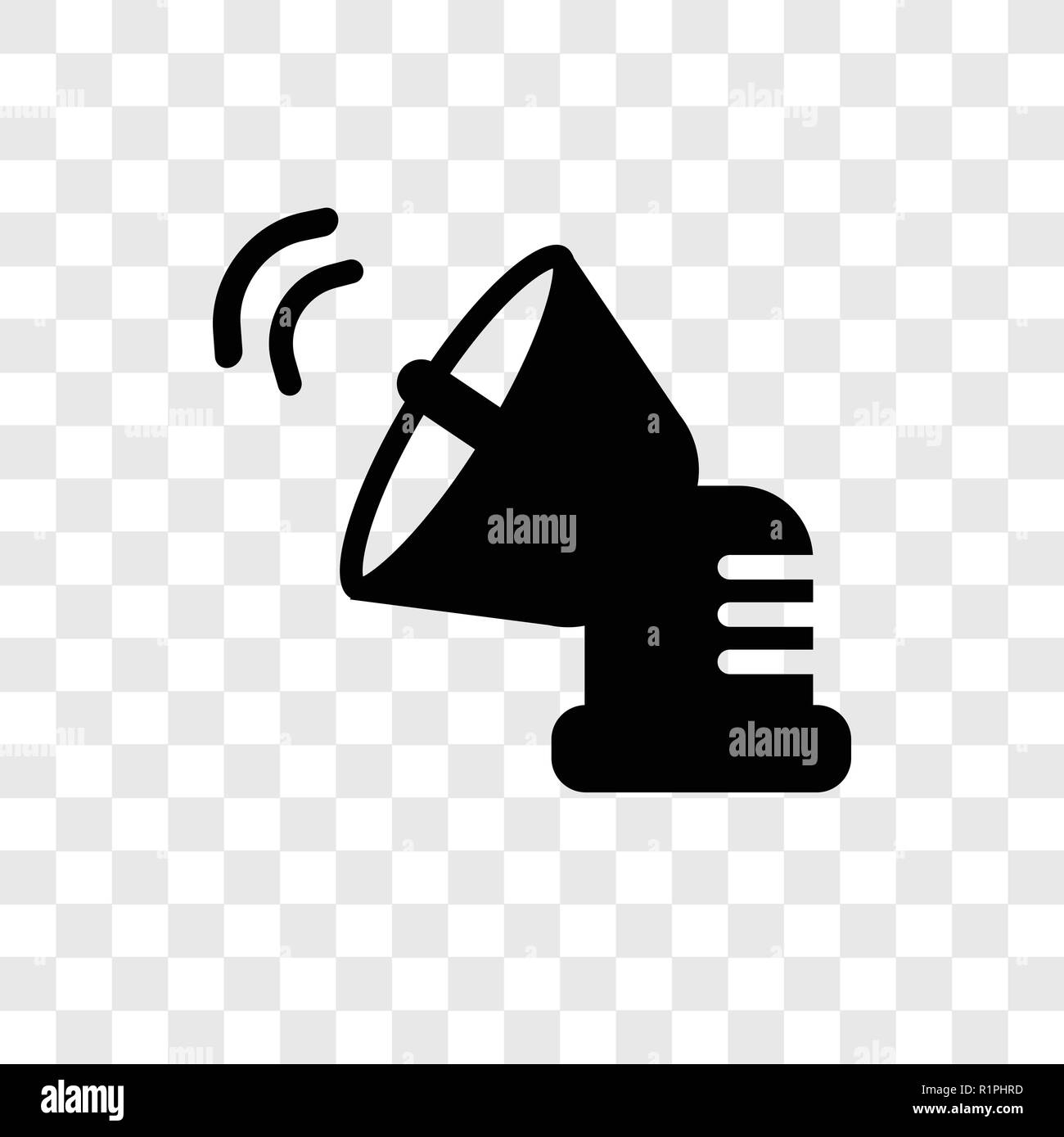 Satellite vector icon isolated on transparent background, Satellite ...