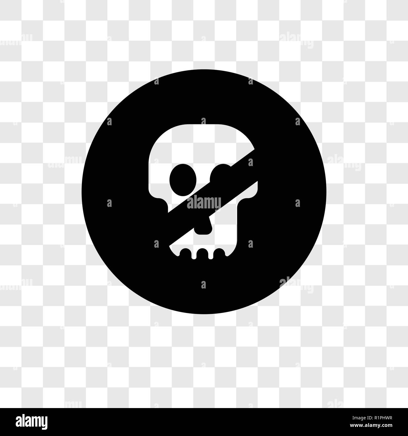 Toxic vector icon isolated on transparent background, Toxic ...