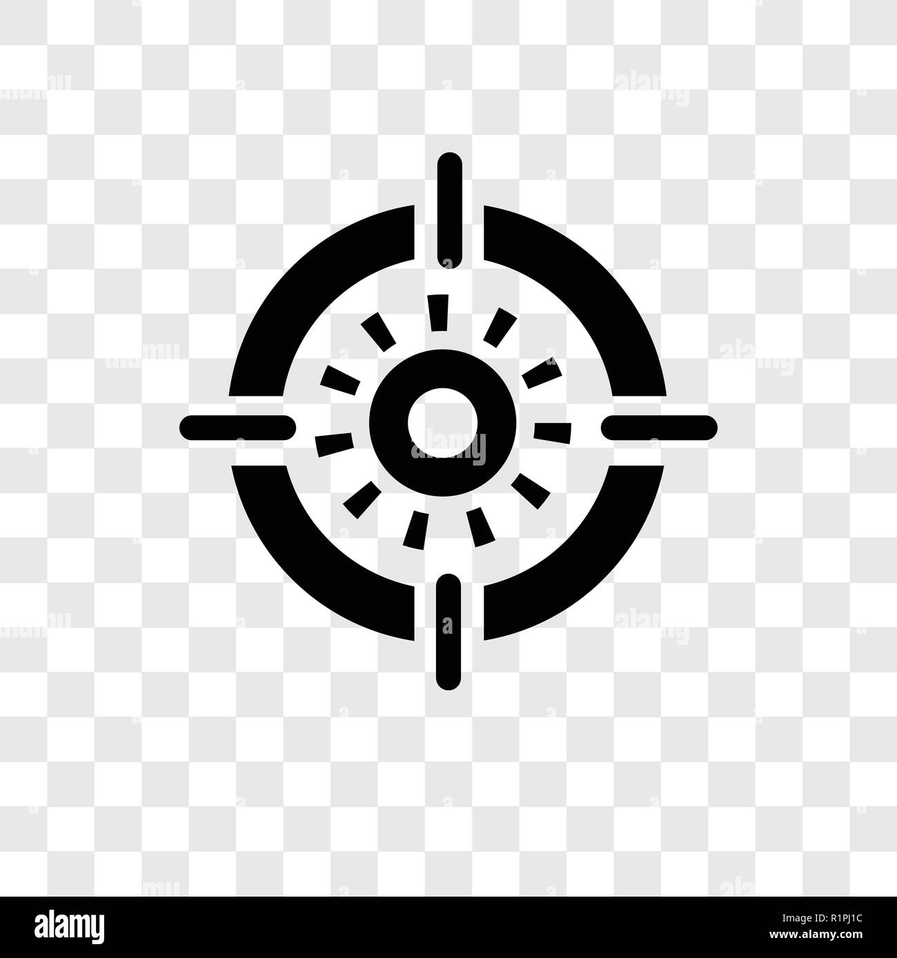 Target vector icon isolated on transparent background, Target ...