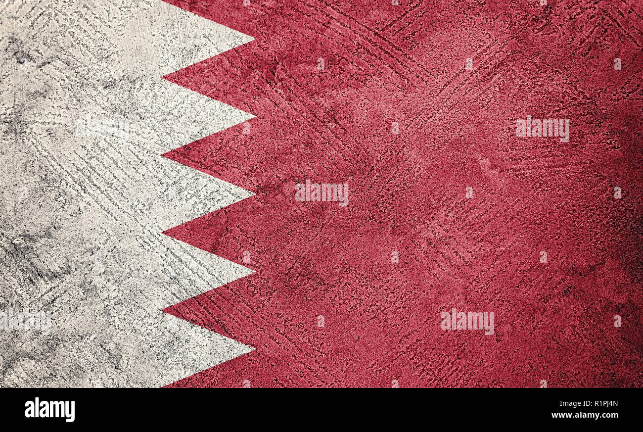 Grunge Bahrain flag. Bahrain flag with grunge texture Stock Photo - Alamy