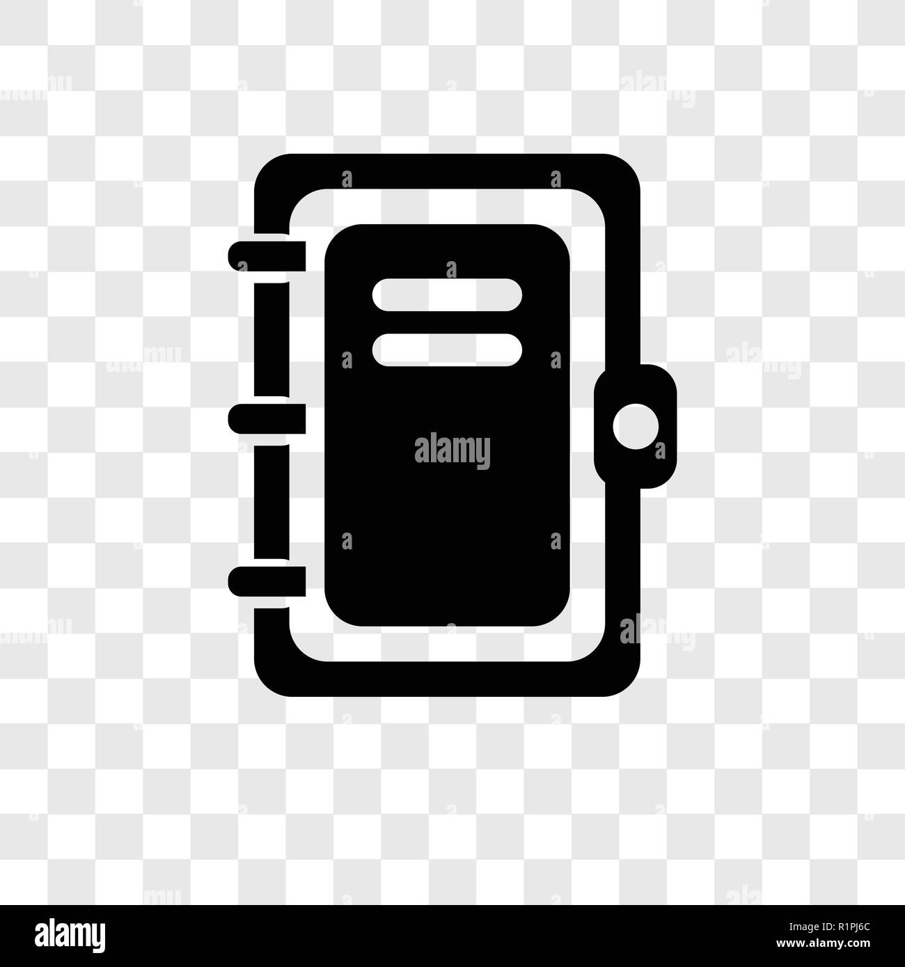 Notebook vector icon isolated on transparent background, Notebook ...