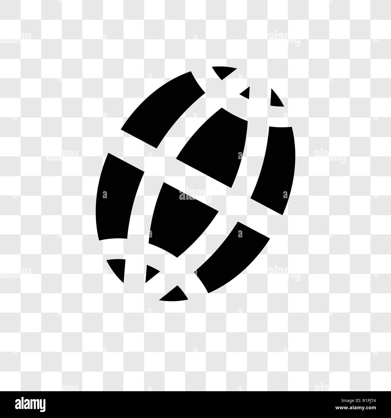 Planet grid circular vector icon isolated on transparent background ...