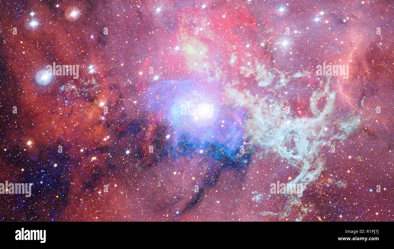 Beautiful nebula and Galaxy. Science fiction art. Elements of this ...