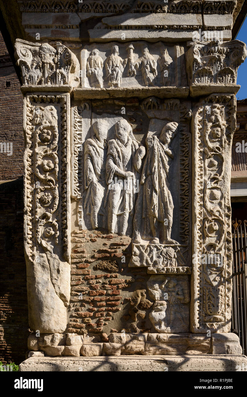 Rome. Italy. The Arcus Argentariorum (Arch of the Money-Changers / Arco ...