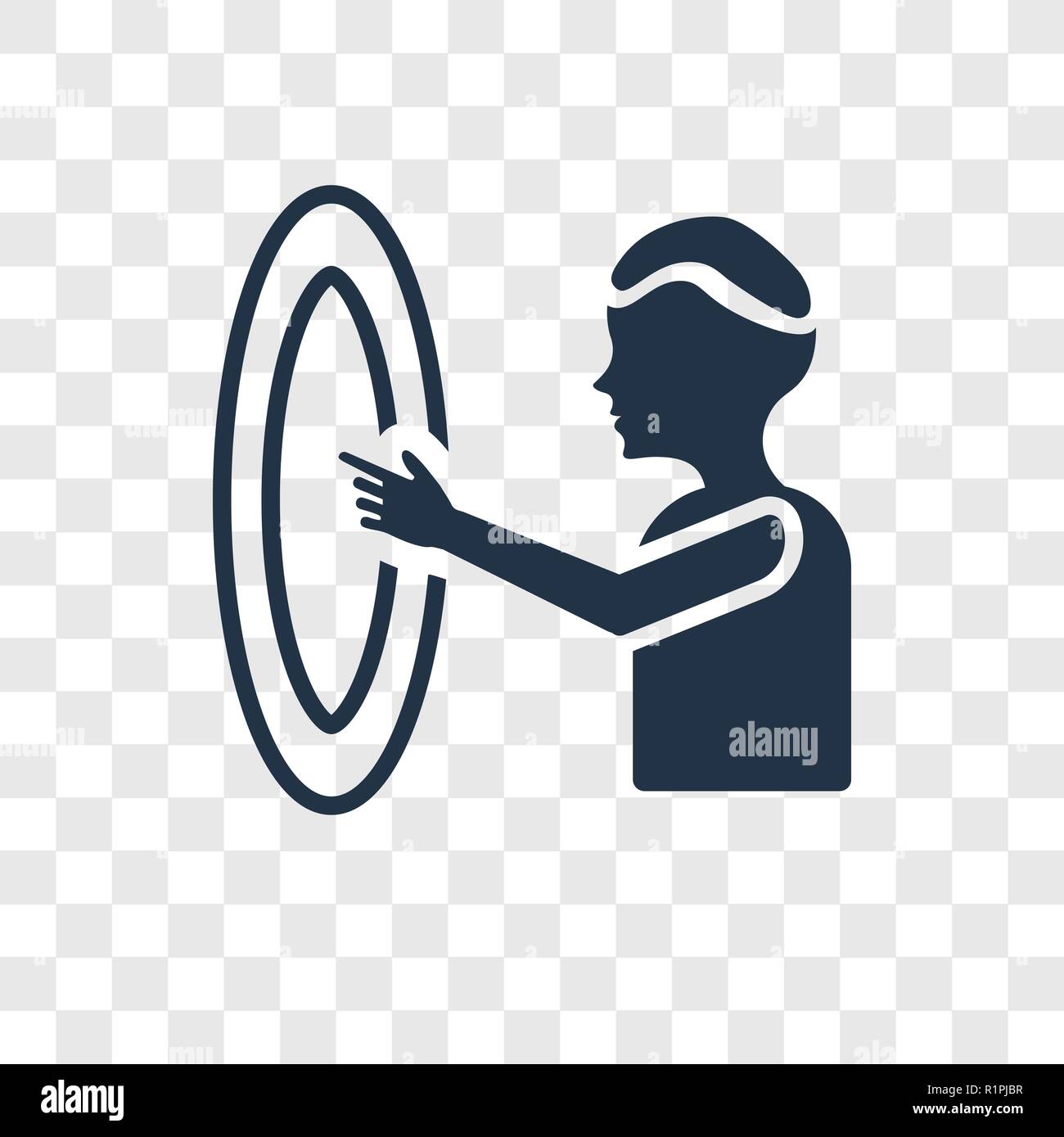 Teleportation vector icon isolated on transparent background ...