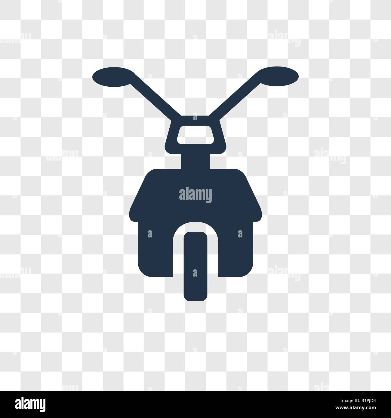 Motorbike vector icon isolated on transparent background, Motorbike ...
