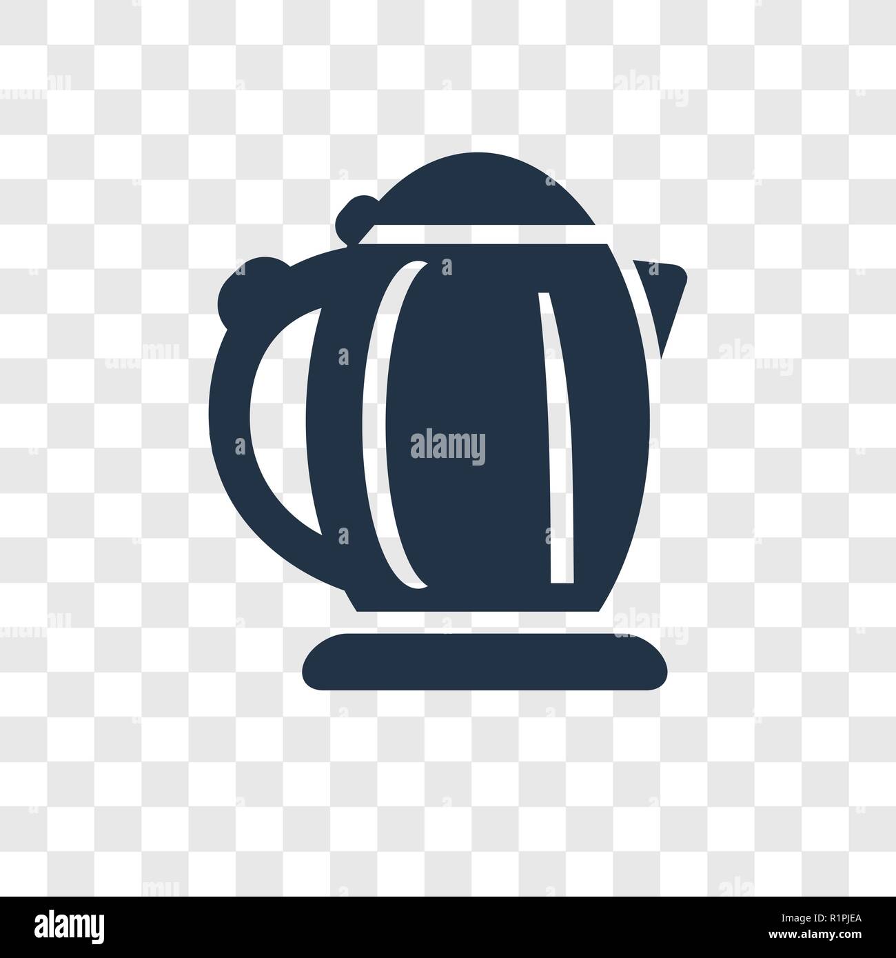 Kettle vector icon isolated on transparent background, Kettle ...